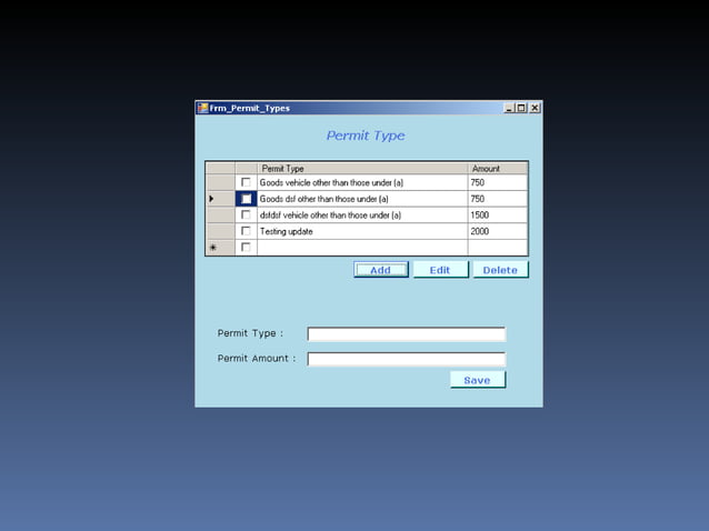 Desktop Based Application RTO Tax Calculation | PPT