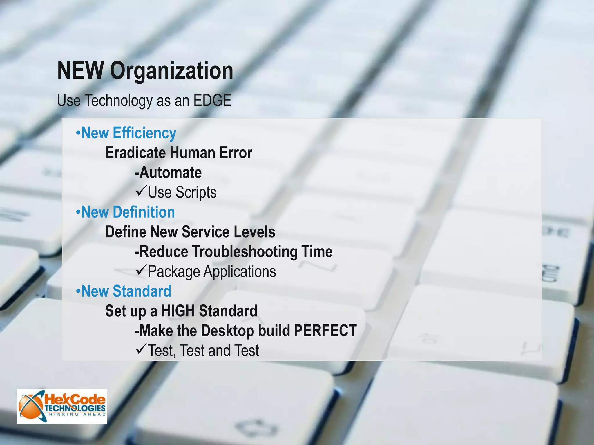 Desktop Deployment, Packaging Presentation For New Client | PPTX