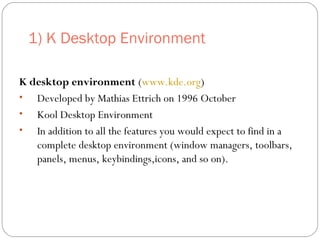 Desktop environment | PPT