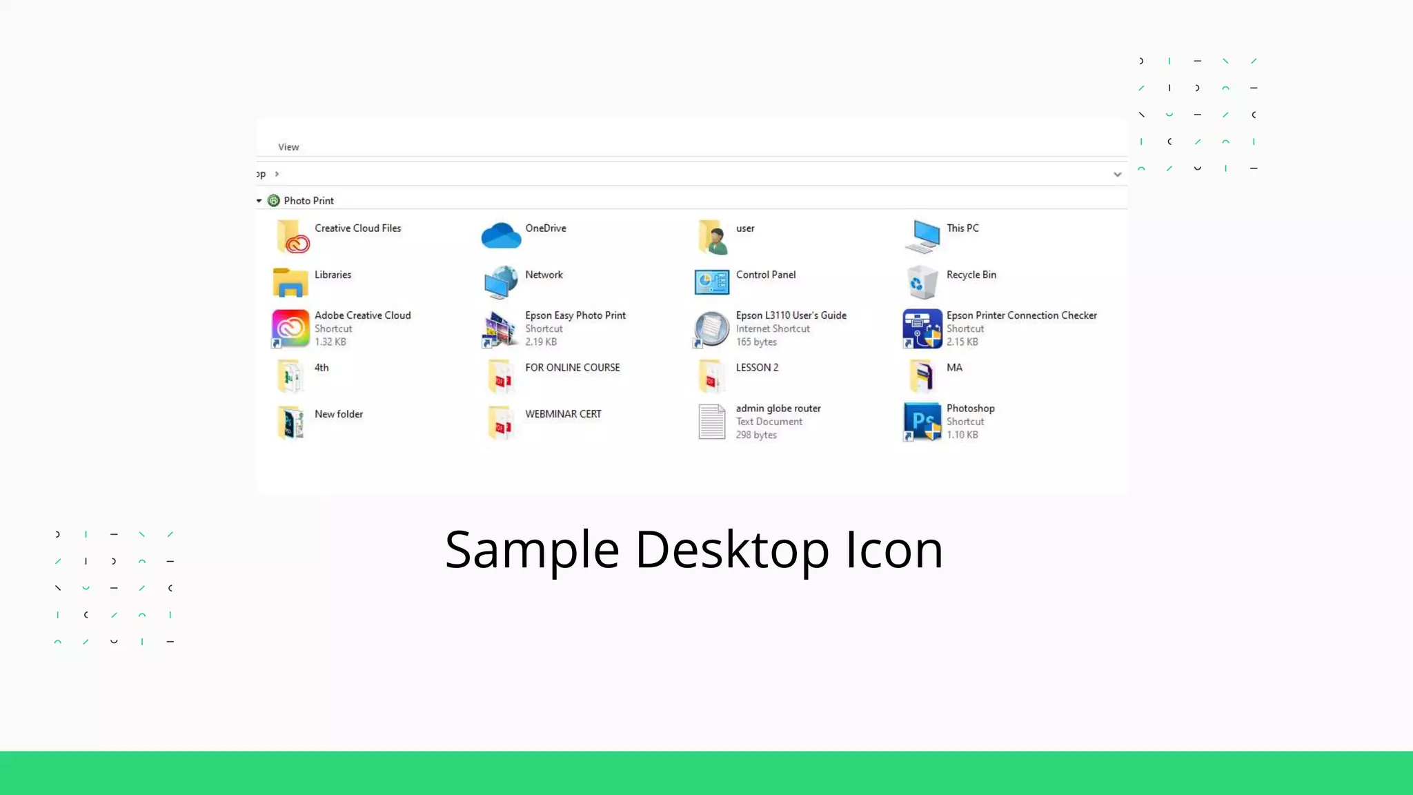 Desktop icons | PPTX
