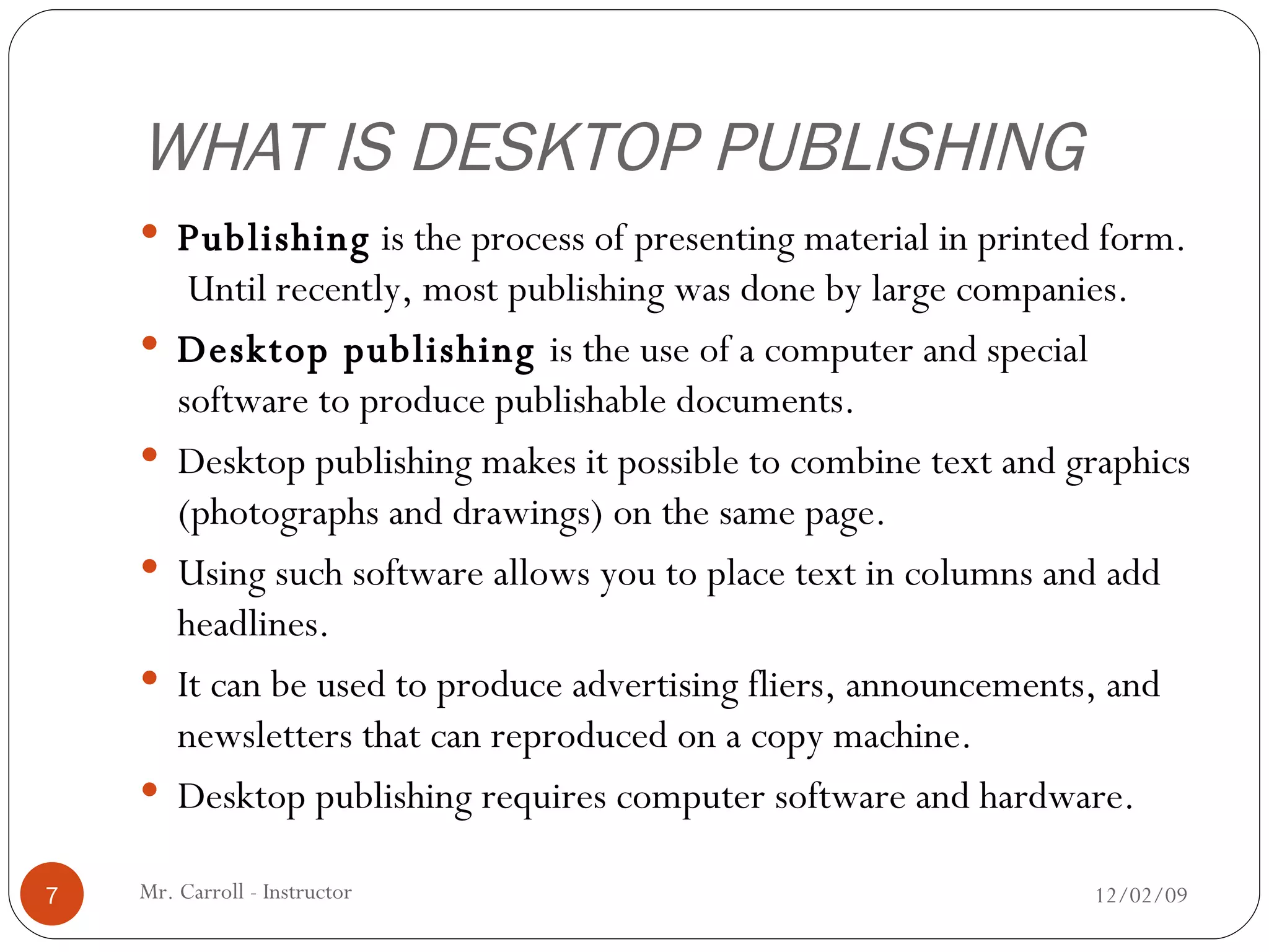 Desktop Publishing | PPT