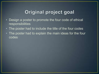 Desktop publishing code of ethical responsibilities | PPTX