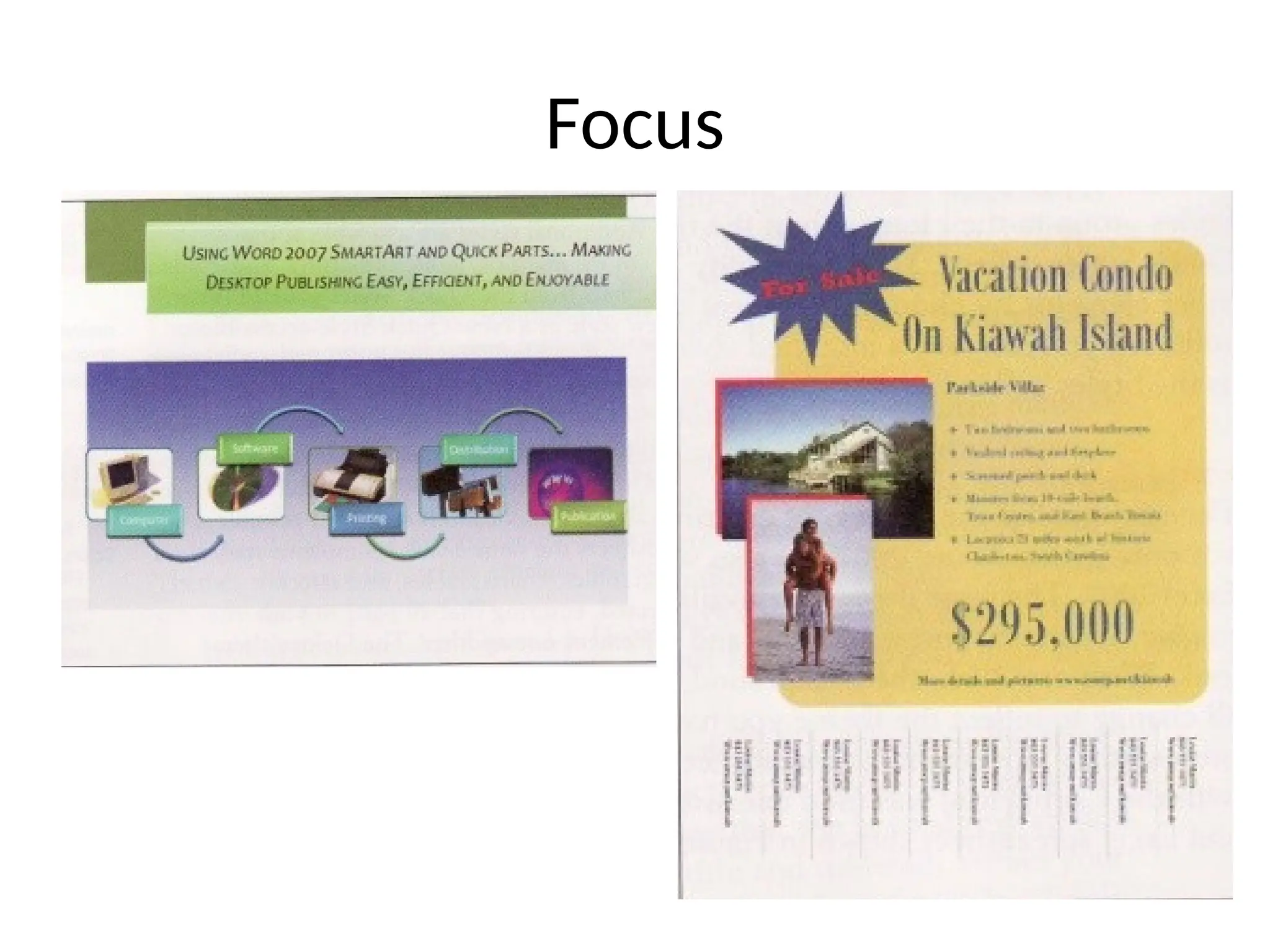 Desktop Publishing Example basics presentation | PPT