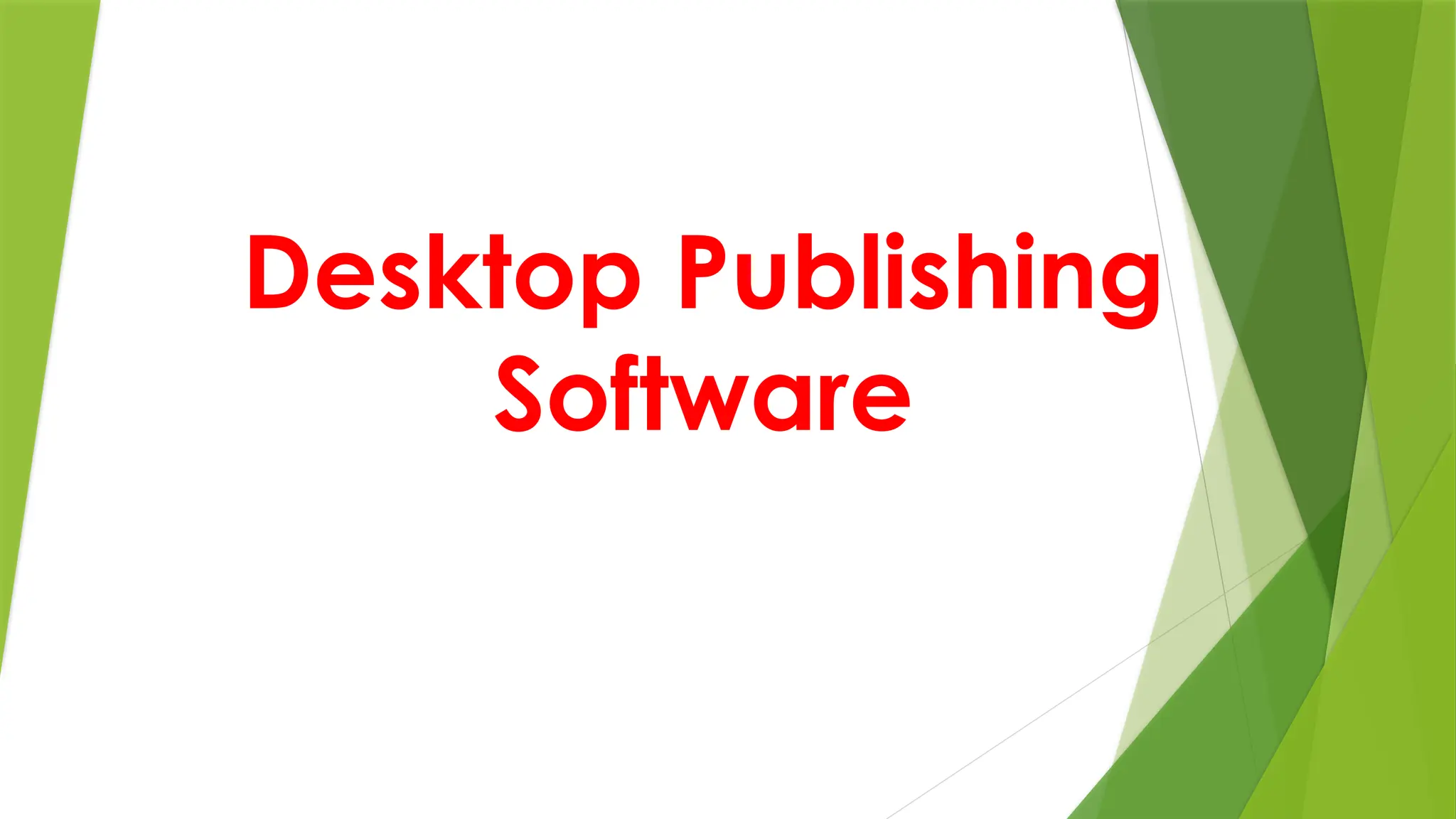 Desktop Publisbhing Software Microsoft Publisher Interfacer | PPTX