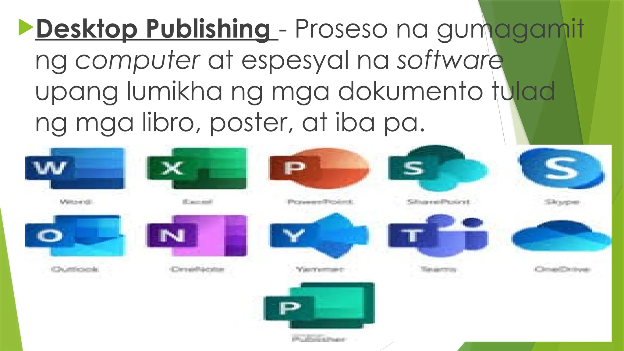 Desktop Publisbhing Software Microsoft Publisher Interfacer | PPTX