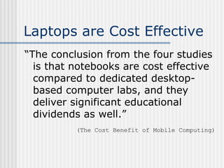 Desktops Vs Laptops in Education | PPT