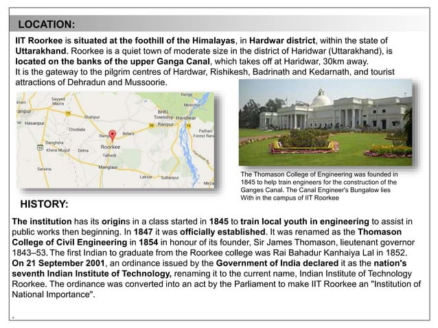 IIT Desk top study (Roorkee) | PPTX