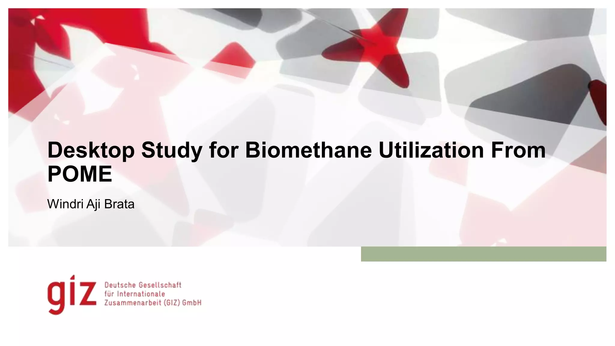 Desktop study for biomethane utilization from POME.pptx