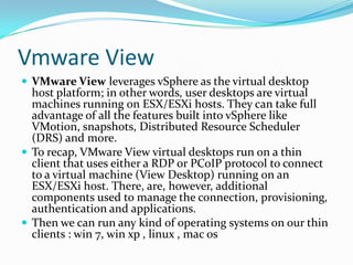 Desktop virtualization | PPTX