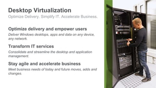 Desktop virtualization customer presentation | PPT