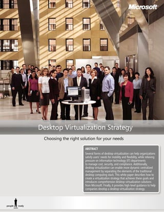 Microsoft India - System Center Desktop Virtualization Strategy ...
