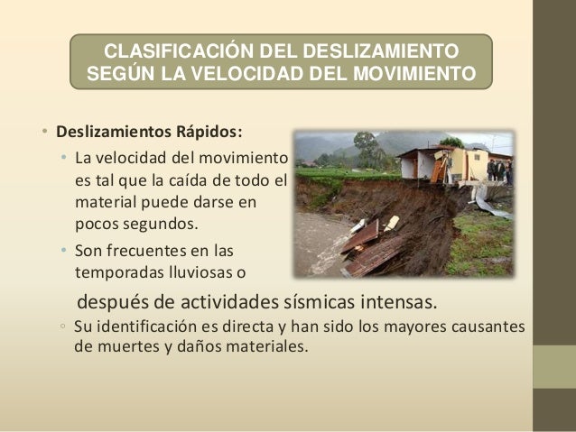 Deslizamientos de Tierra, Causas y Consecuencias