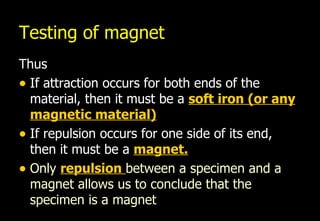 Magnetism e learning Sci Phy | PPT