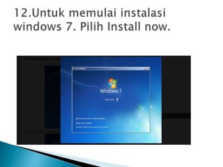 langkah-langkah menginstal windows 7 | PPTX