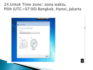 langkah-langkah menginstal windows 7 | PPTX