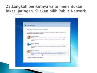 langkah-langkah menginstal windows 7 | PPTX