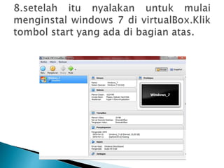 langkah-langkah menginstal windows 7 | PPTX