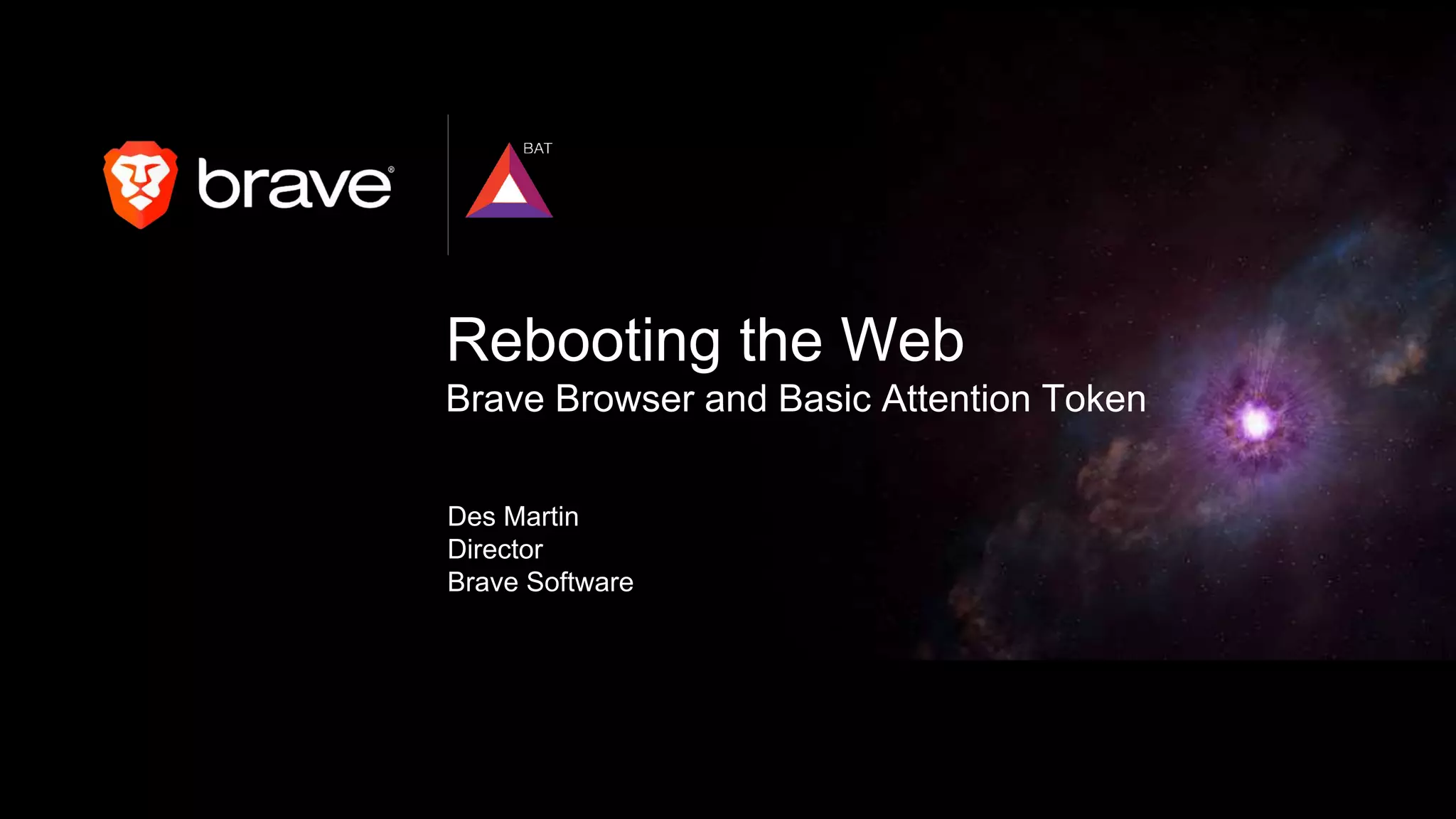 Des Martin, director, Brave Software | PPTX
