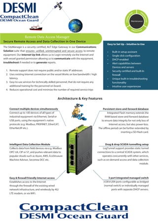 DESMI remote access internet uplink | PDF