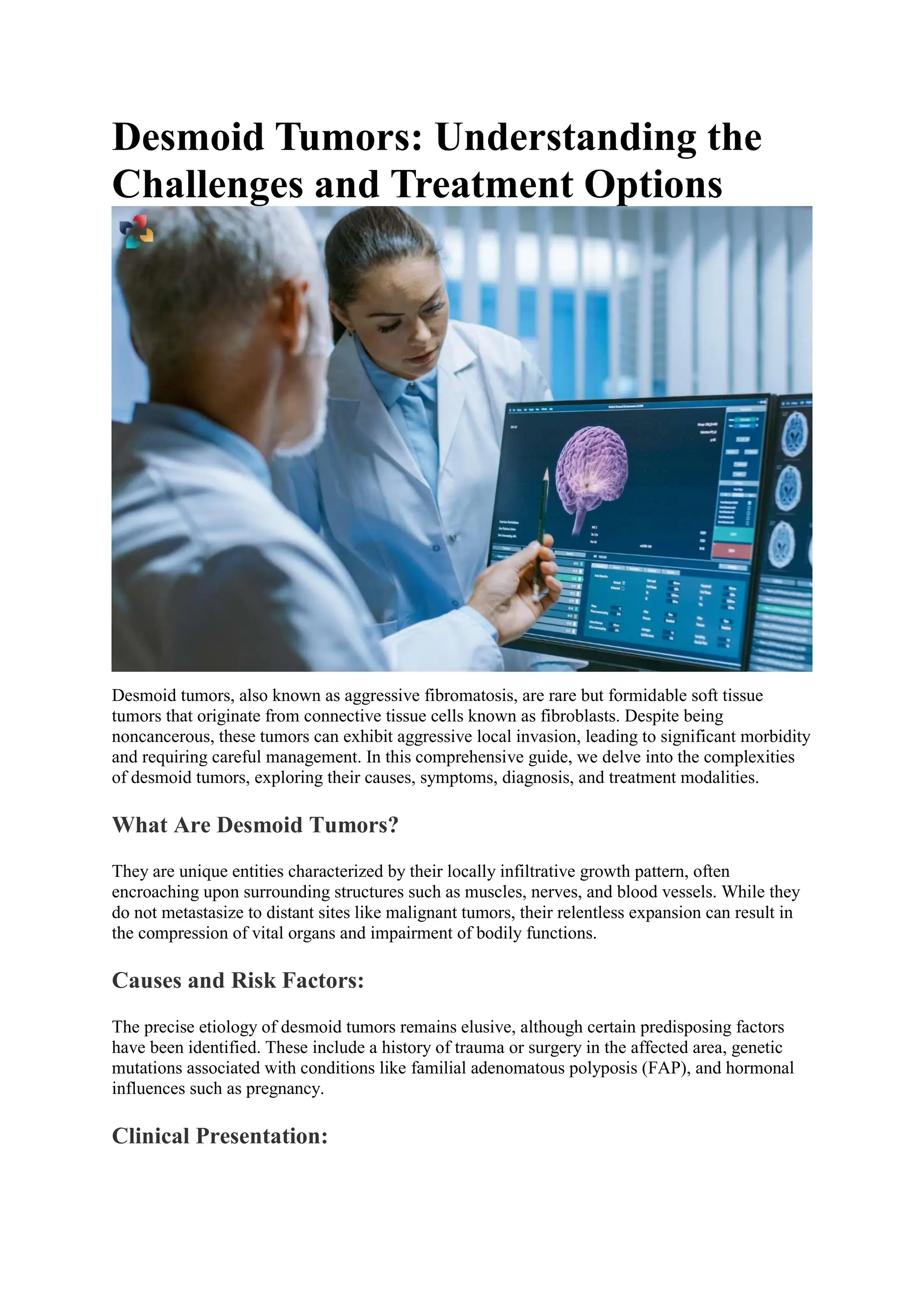 What Are Desmoid Tumors? Causes, Diagnostic, And Treatment | The ...