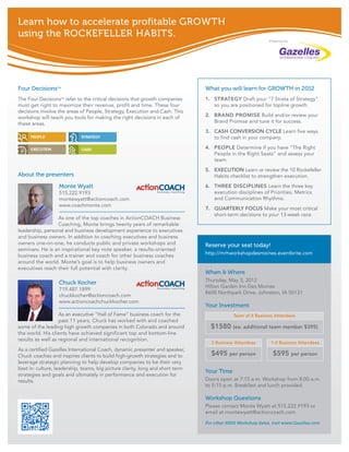 Mastering The Rockefeller Habits | Business Workshops Des Moines | PDF ...