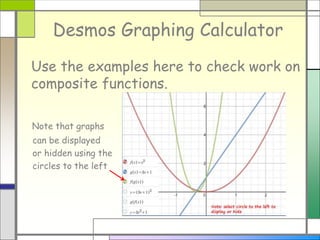 Desmos composite functions | PPTX