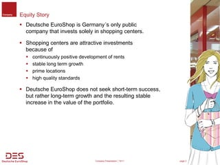 Deutsche EuroShop | Company Presentation | 10/11 | PPT