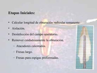 Desobturacion del Conducto Radicular | PPT
