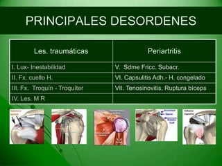 Desordenes del hombro | PPT