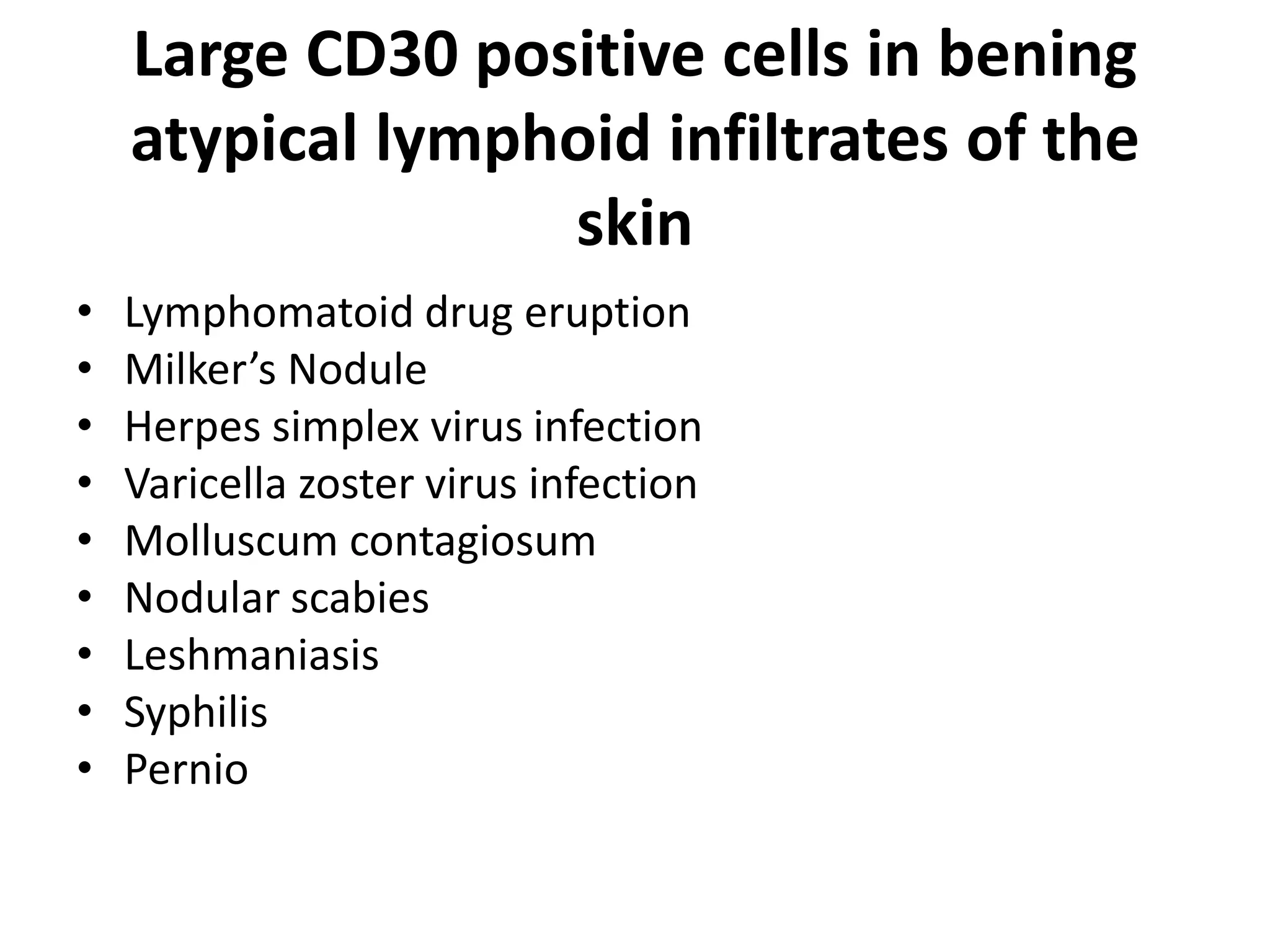 Desordenes linfoproliferativos cd30 positivos | PPTX