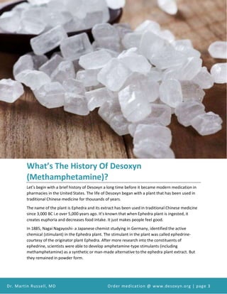 Desoxyn crystal methamphetamine - handbook | PDF