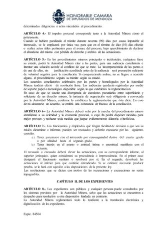 Código de Procedimiento Minero de la Provincia de Mendoza | PDF