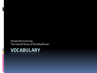 Desperate crossing vocabulary-1 | PPTX