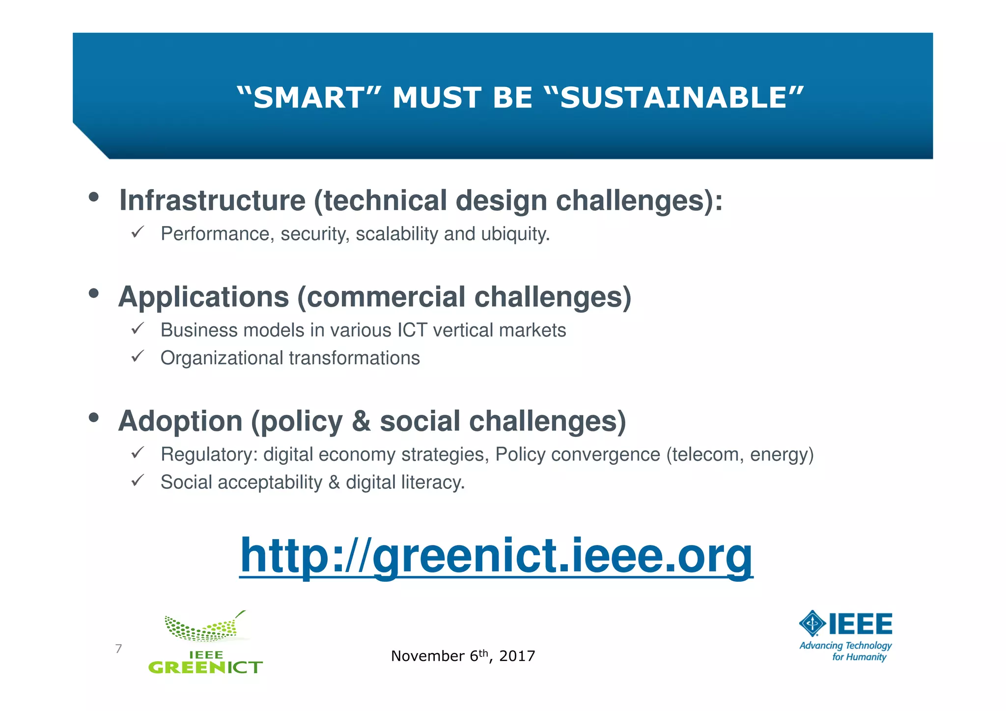 The IEEE Green & Sustainable ICT initiative | PDF