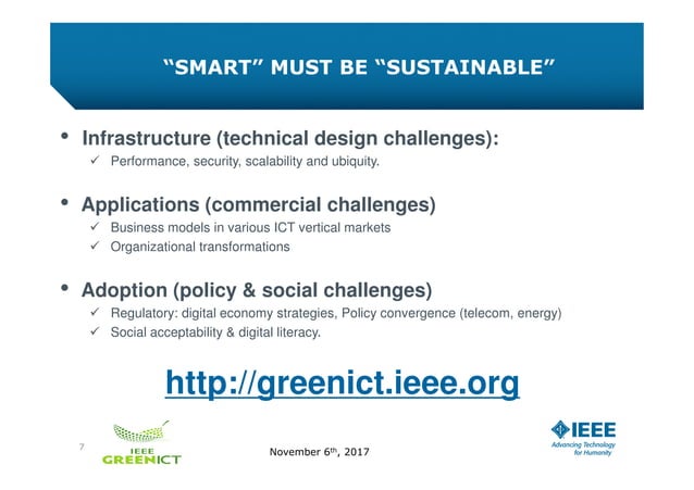 The IEEE Green & Sustainable ICT initiative | PPT