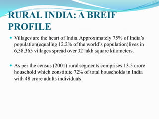 Despite the diverse heterogeneous nature of rural markets. why are ...