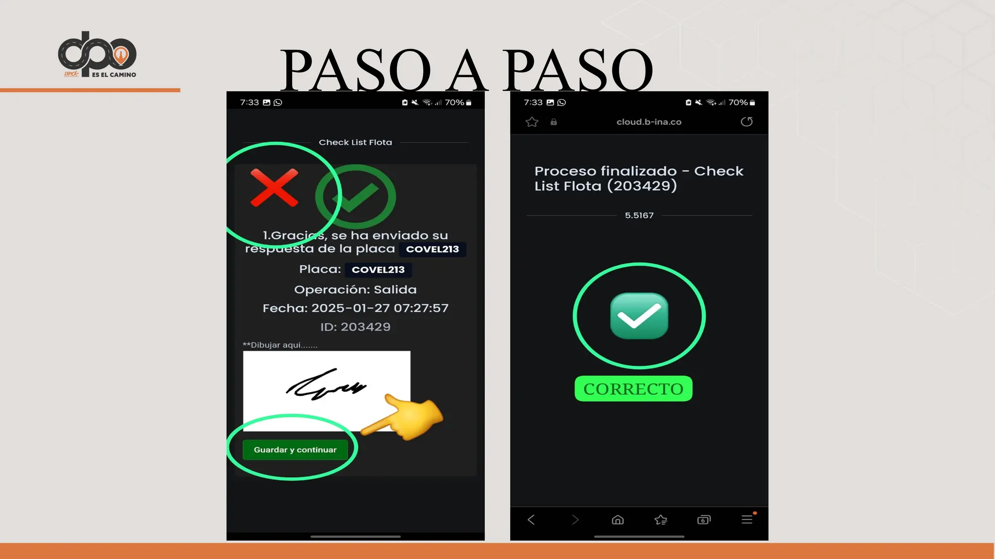 DESPLIEGUE CHECK LIST PREOPERACIONAL Y POST OPERACIONAL | PPT