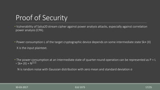 Salsa20 Cipher | PPTX