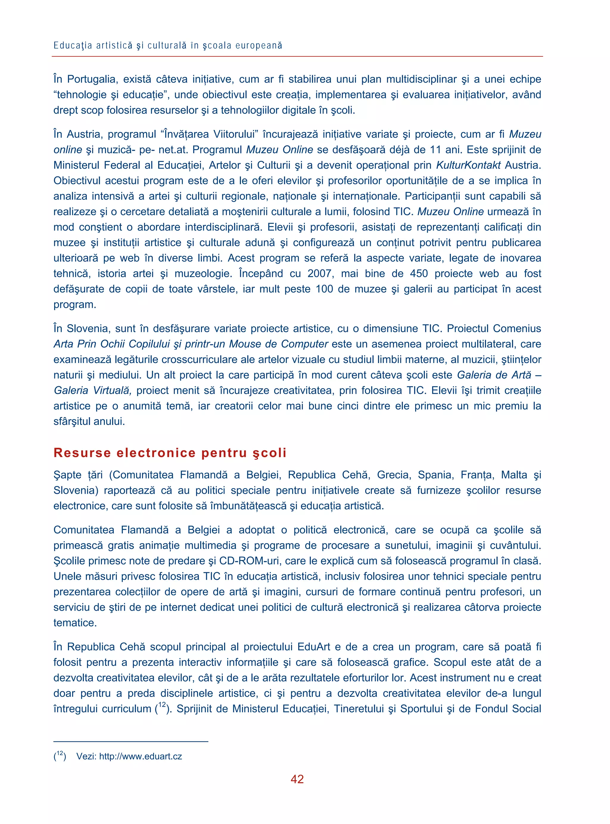 Educatie artistica si culturala | PDF