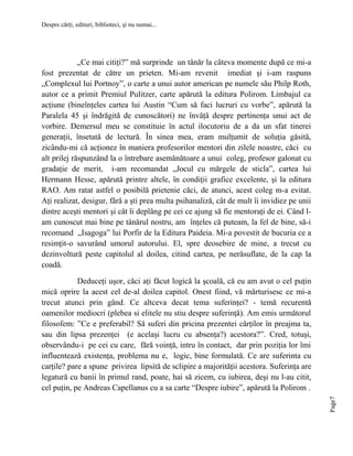 Despre cărţi corectat si note | DOC