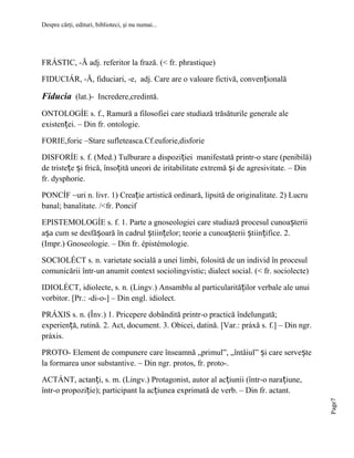 Despre cărţi corectat si note | DOC