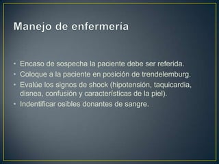 Desprendimiento de placenta | PPTX