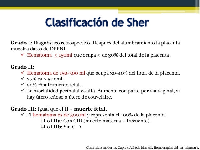 Desprendimiento de placenta normoinserta (DPNI)/ Placenta previa (PP)