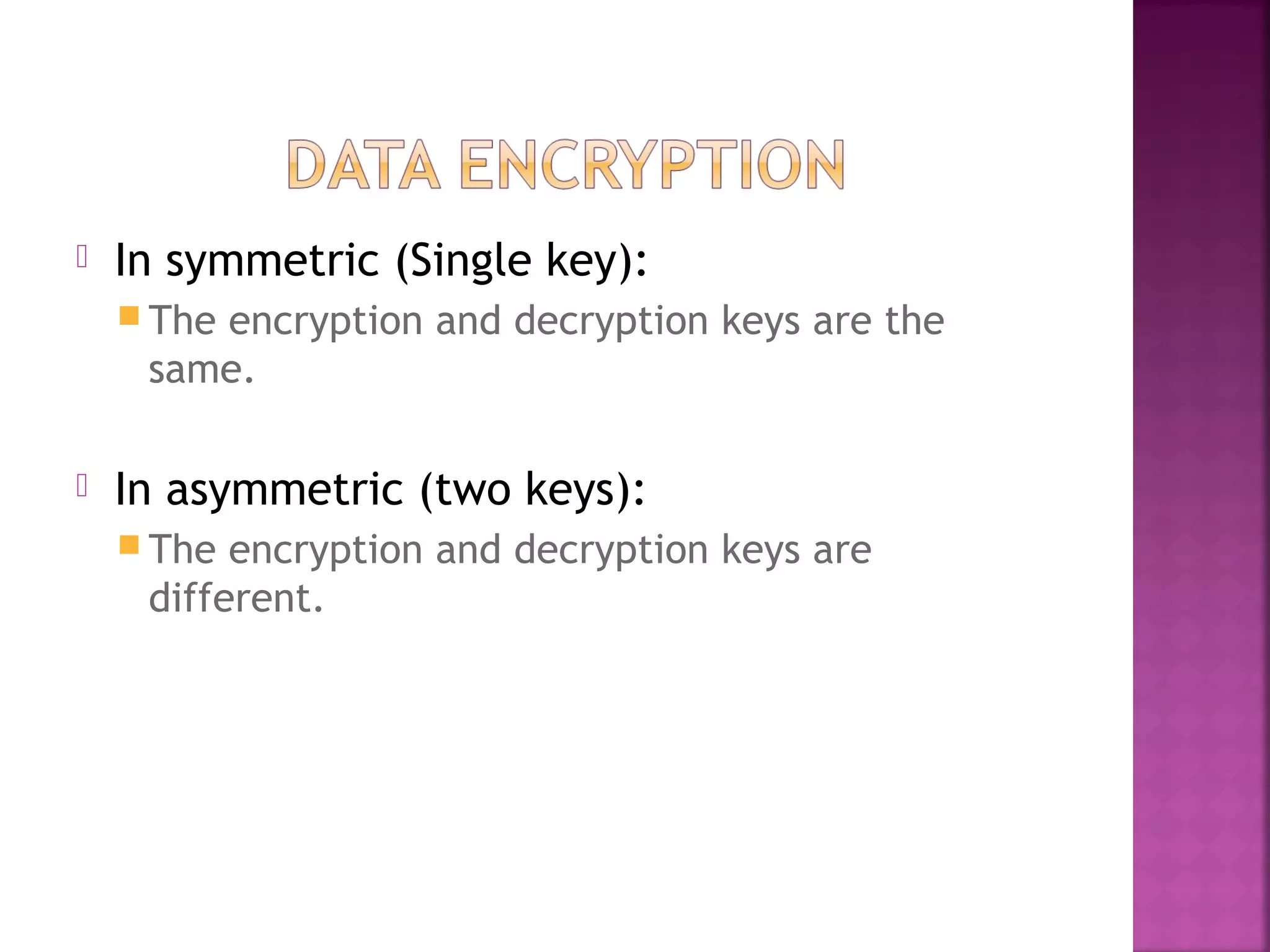 DES (Data Encryption Standard) pressentation | PPT