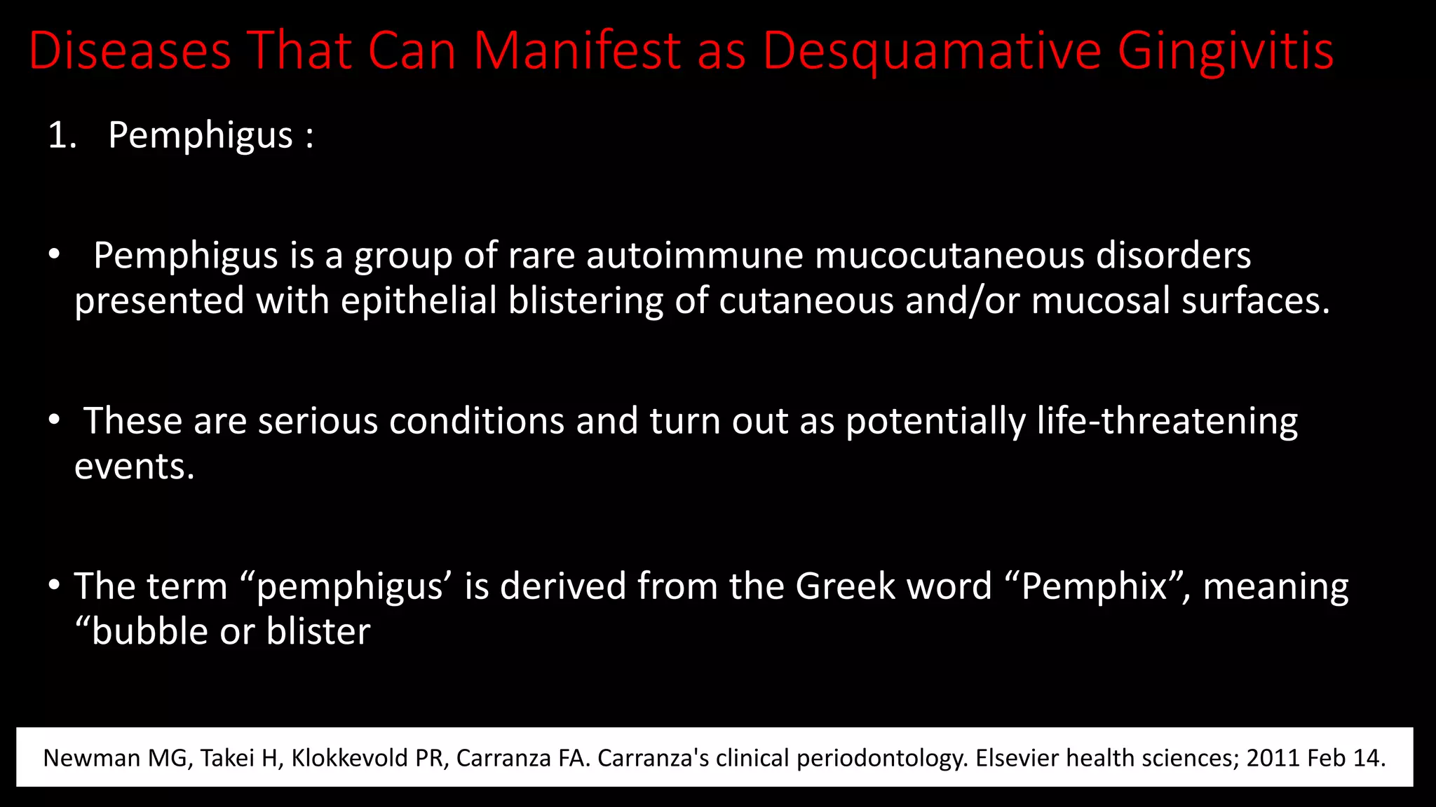 Desquamative gingivitis ppt | PPTX