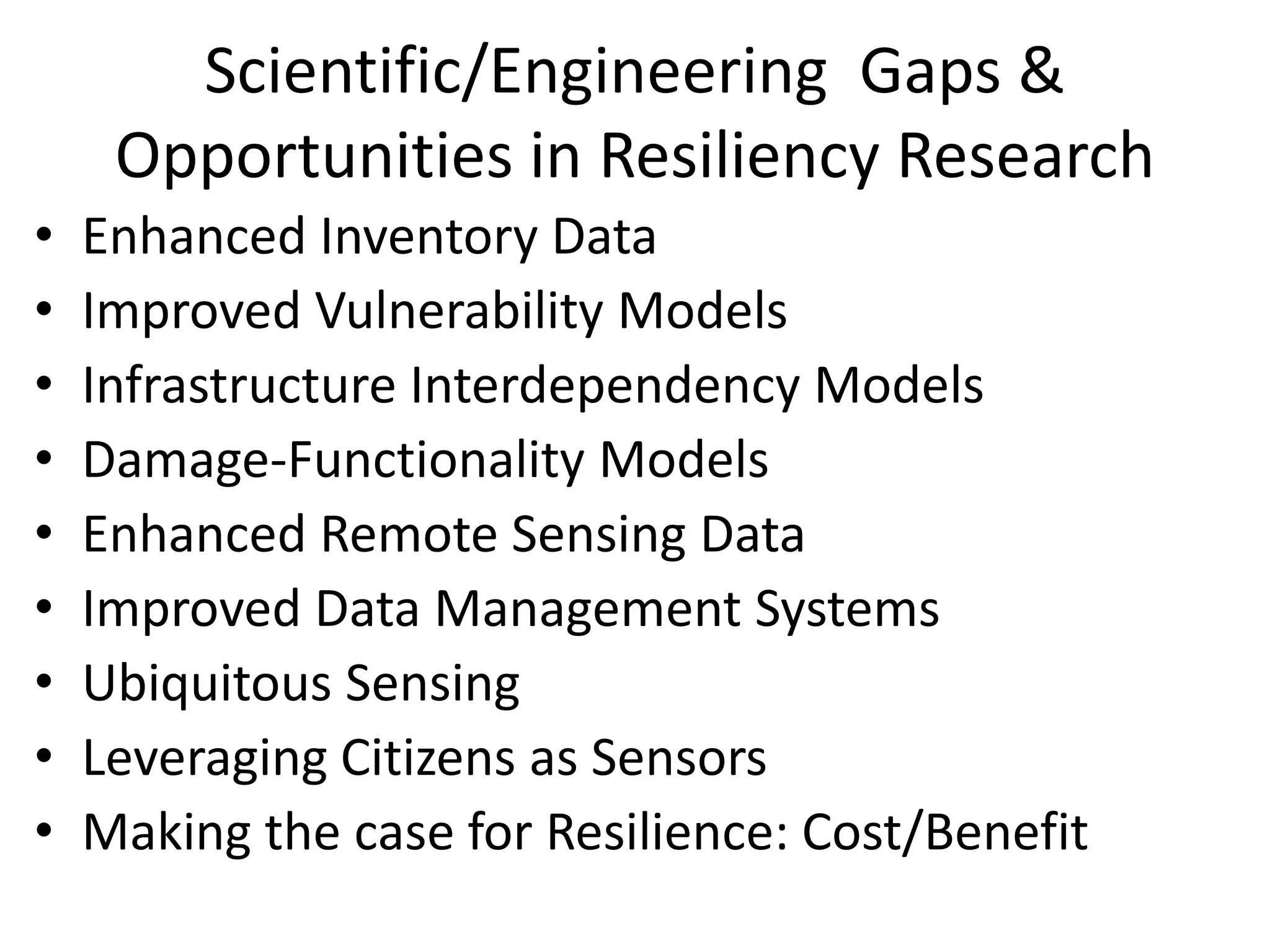 Reginald Desroches - Building Disaster Reslience | PPTX