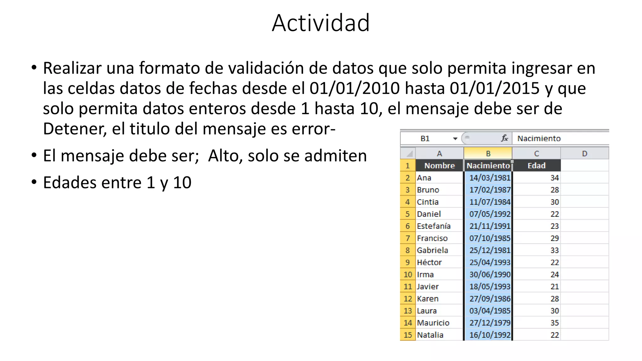 Desarrollo De Formatos En Excel Ppt 9464