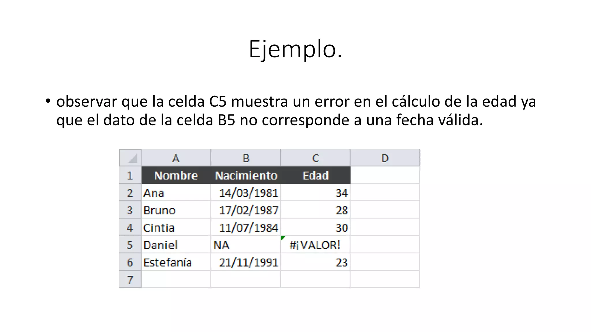 Desarrollo De Formatos En Excel Ppt 7425
