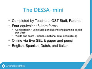 DESSA-mini Overview - NASP 18 | PPT
