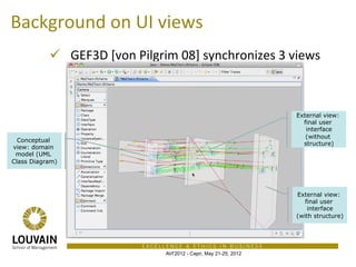 Animated transitions across UI views | PDF